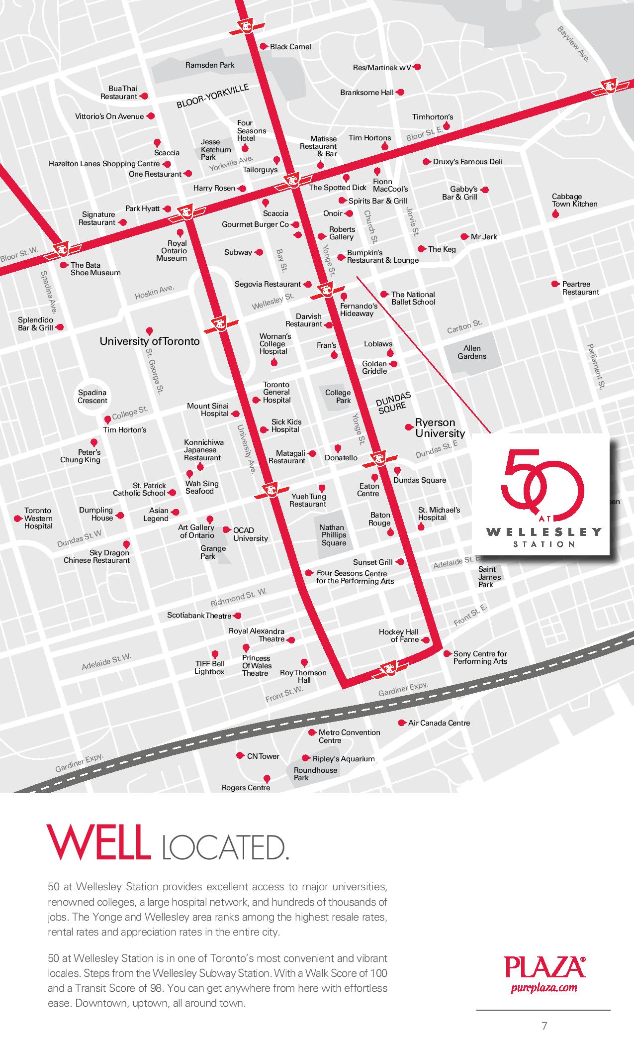 50 Wellesley Condos (Toronto) | Floor Plans | Plaza Corp